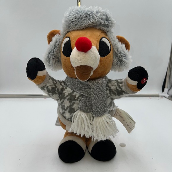 Gemmy Industries Corp | Toys | Rudolph The Red Nosed Reindeer Plush Toy ...
